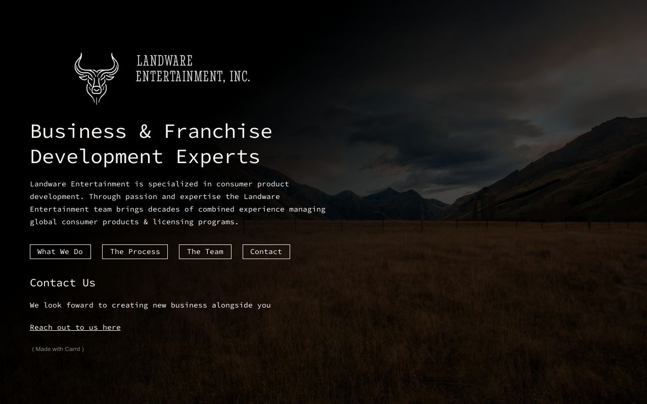 Landware Entertainment - Consumer Product Licensing & Consulting